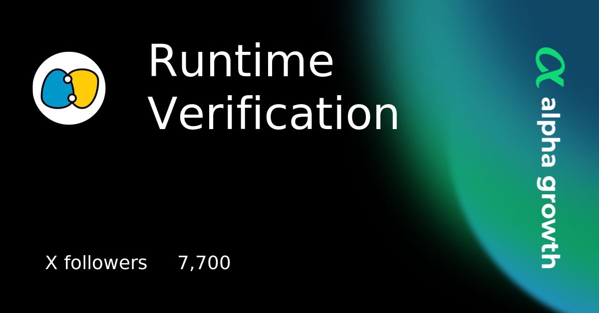 Runtime Verification Crypto Analytics & User Data | AlphaGrowth