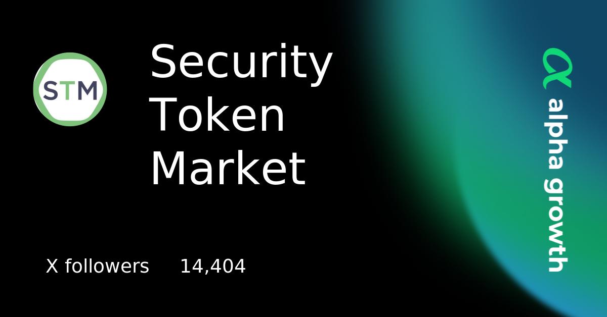 Security Token Market Crypto Analytics & User Data | AlphaGrowth