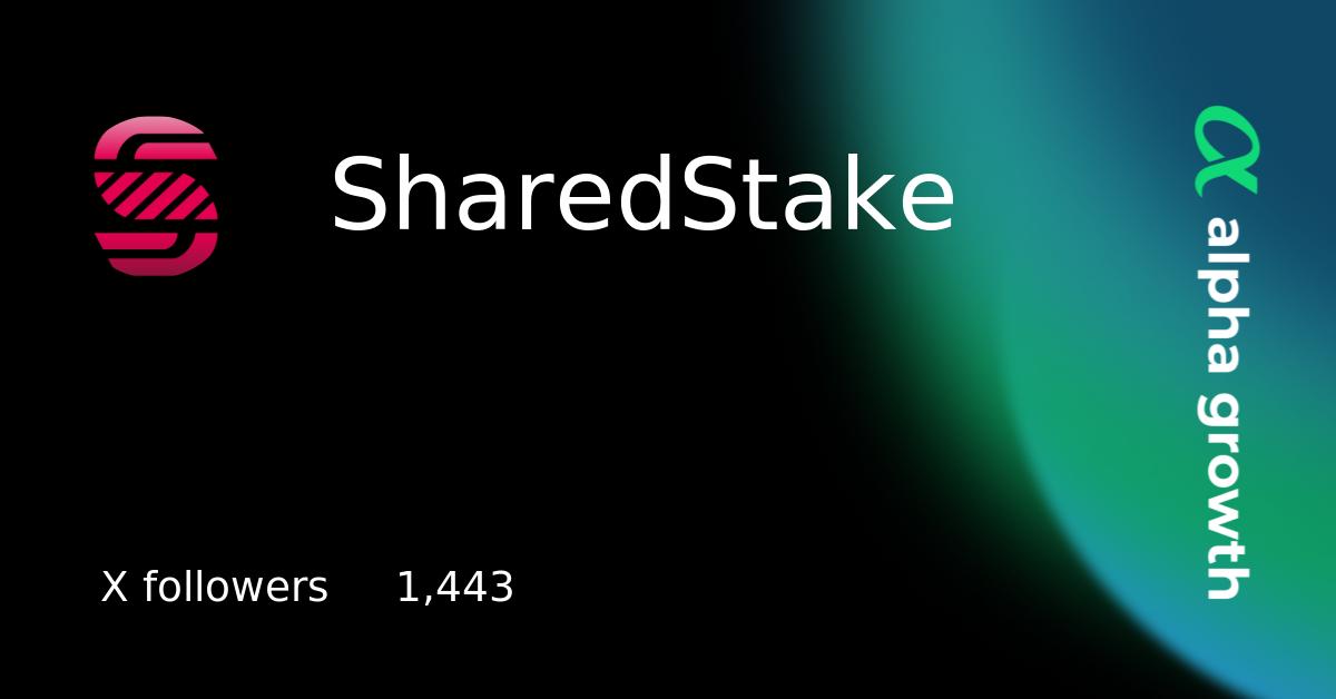 SharedStake & SGT Token Crypto Analytics & User Data | AlphaGrowth