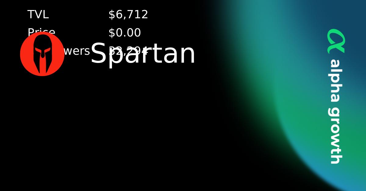Spartan & sparta Token Crypto Analytics & User Data | AlphaGrowth