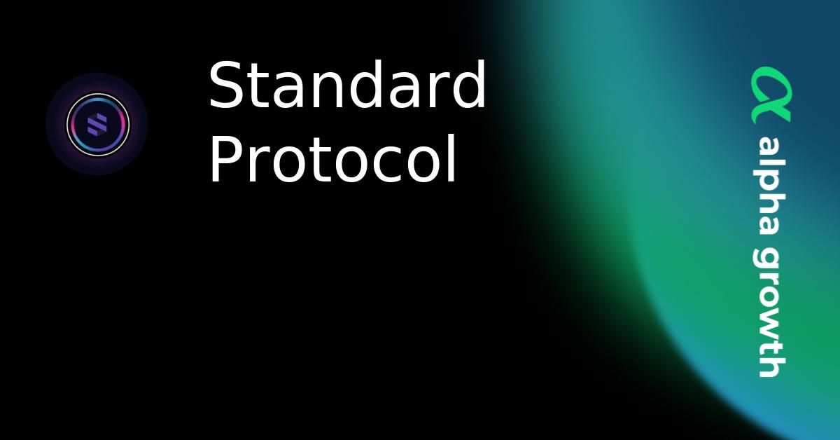 Standard Protocol & STND Token Crypto Analytics & User Data | AlphaGrowth