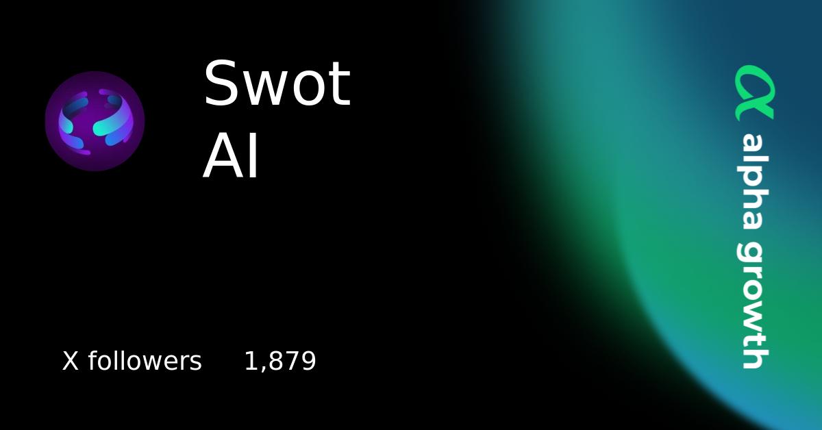 Swot AI & swot Token Crypto Analytics & User Data | AlphaGrowth Swot AI & swot Token Crypto Analytics & User Data | AlphaGrowth