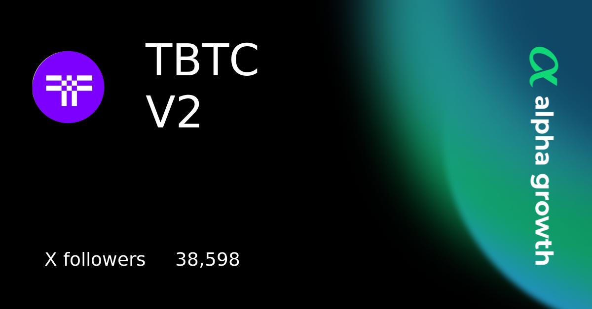 TBTC V2 & T Token Crypto Analytics & User Data | AlphaGrowth