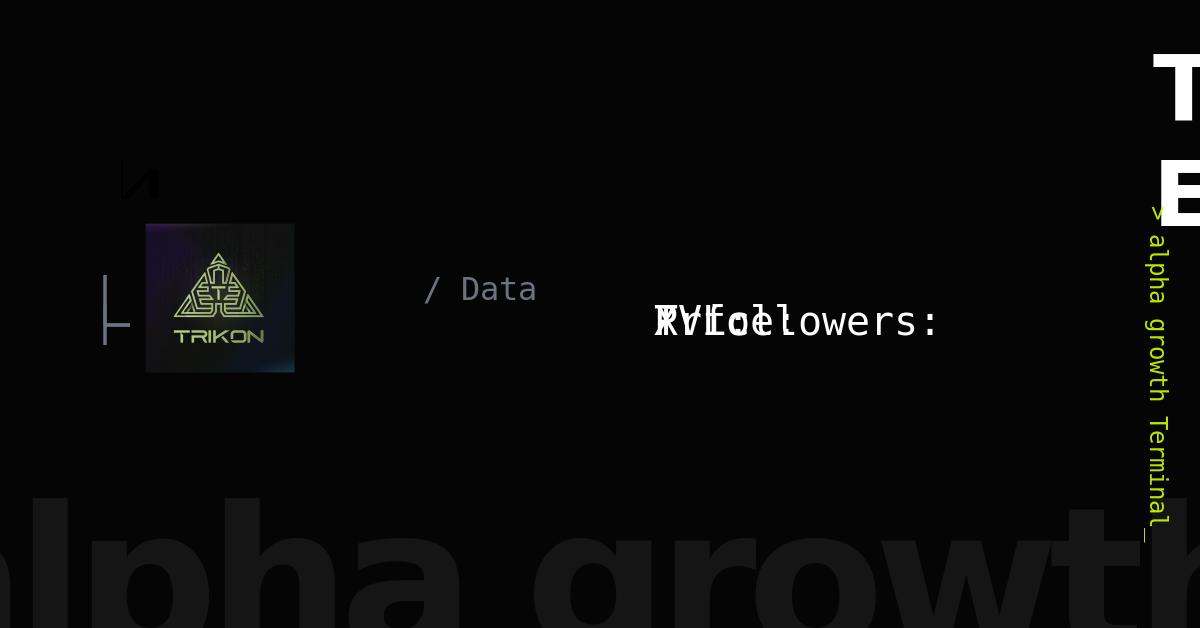 Trikon Ecosystem & TRK Token Crypto Analytics & User Data | AlphaGrowth