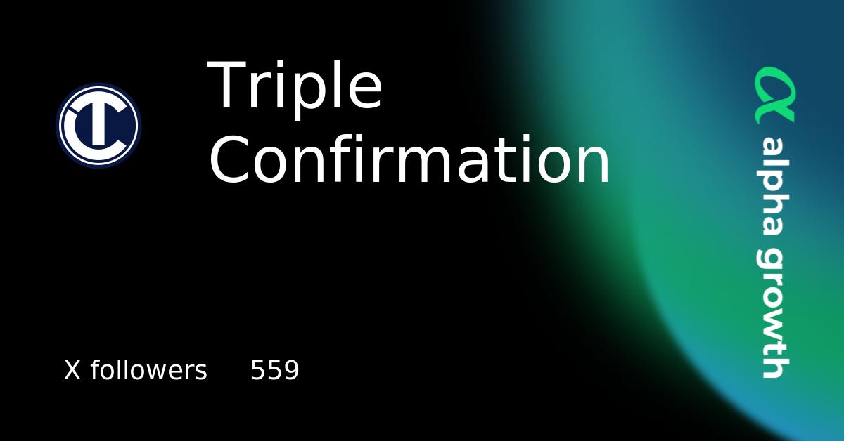 Triple Confirmation & TC Token Crypto Analytics & User Data | AlphaGrowth