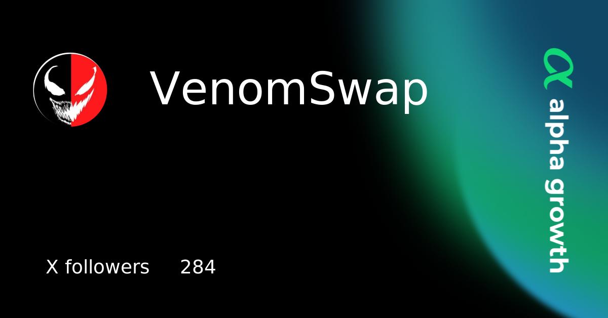 VenomSwap Crypto Analytics & User Data | AlphaGrowth