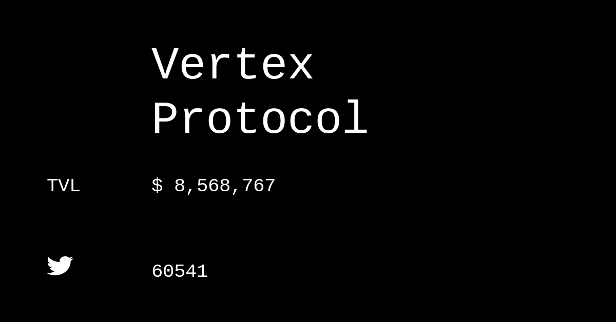 Vertex Protocol & Crypto Analytics & User Data | AlphaGrowth