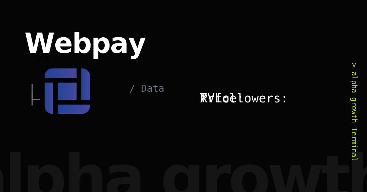 Webpay & pay Token Crypto Analytics & User Data | AlphaGrowth