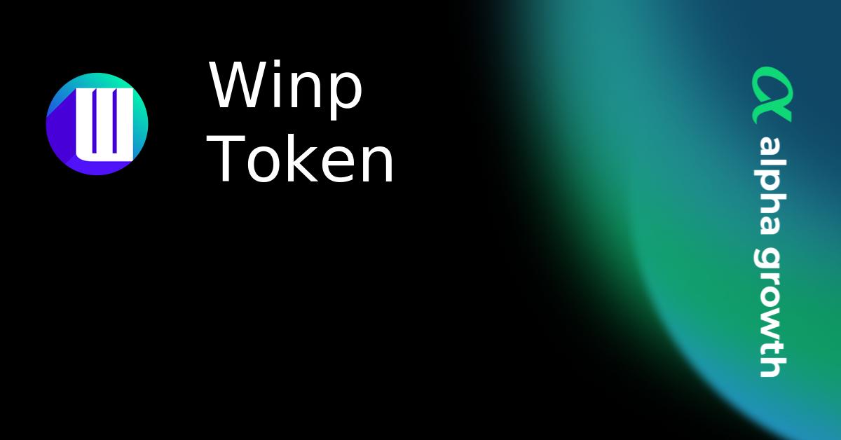 Winp Token & $WNP Token Crypto Analytics & User Data | AlphaGrowth
